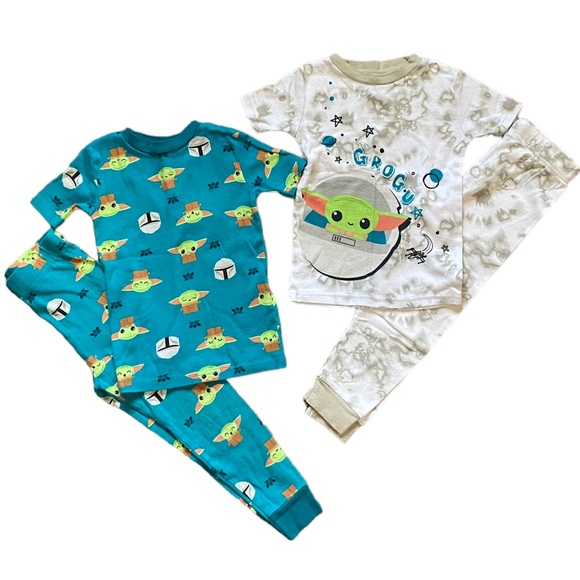 Star Wars | Pajamas | Star Wars Baby Yoda Grogu 4pc Pajama Set Euc ...